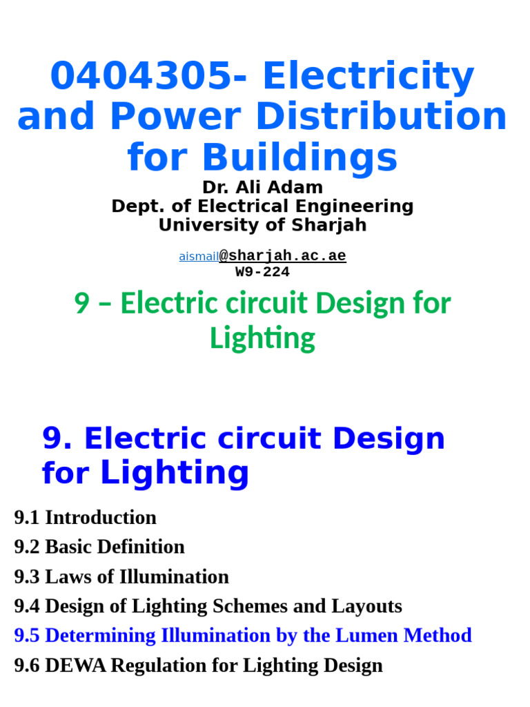 9 Lighting Design | PDF | Lighting | Light