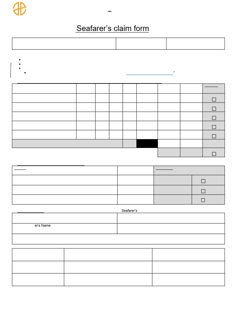 Anglo Eastern Claim Form Aemhr36 | PDF