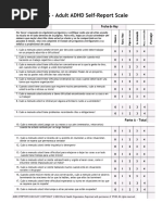 Test ASRS V1.1 (Versión Única) | PDF