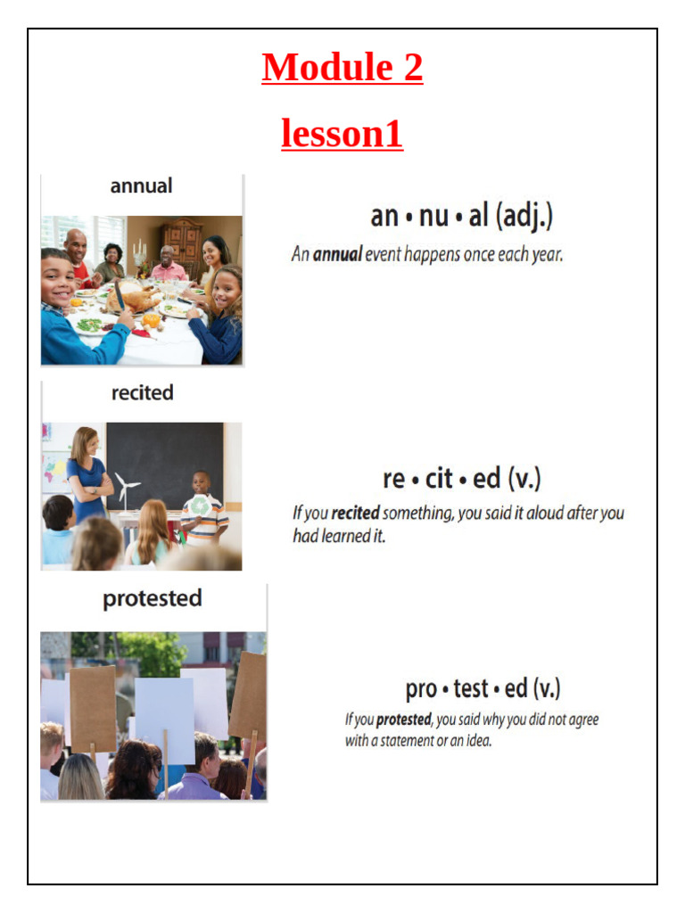 Module 2 Lesson 1 | PDF