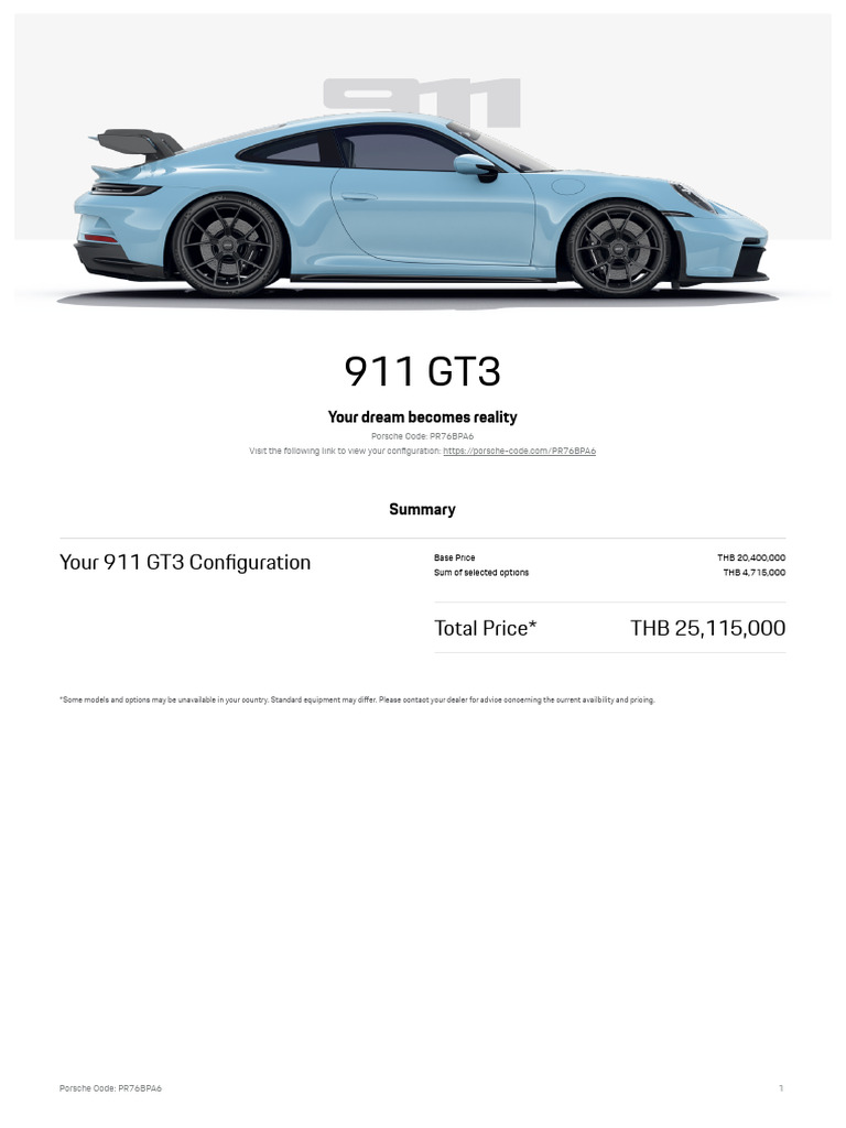 911 GT3 | PDF | Automotive Technologies | Luxury Vehicles