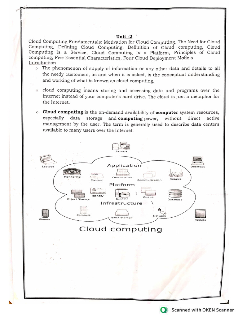 Cloud Computing Unit 2 r18 | PDF