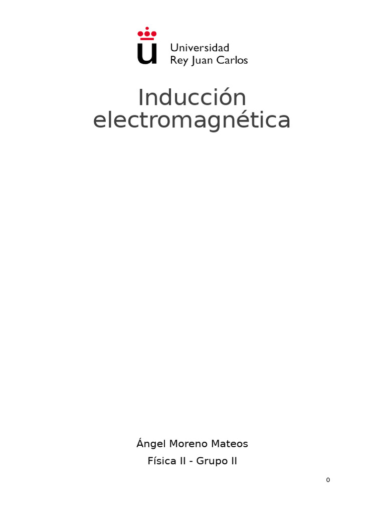 Inducción Electromagnética | PDF | Inductor | Inducción electromagnética
