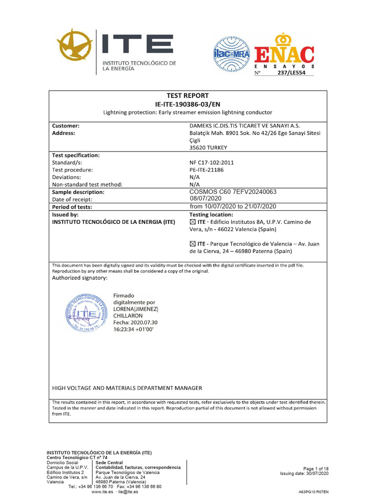 Informe de Pruebas ITE 2020 | PDF | Negocios | Tecnología
