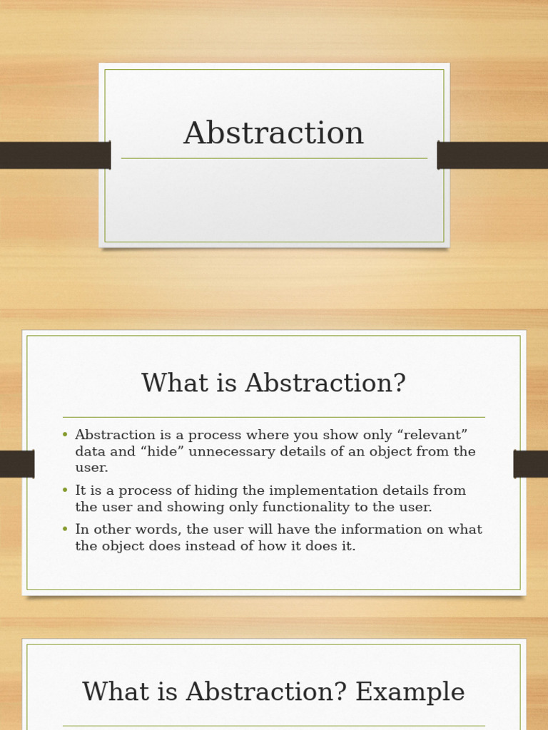 Abstraction Pdf Method Computer Programming Class Computer 5403