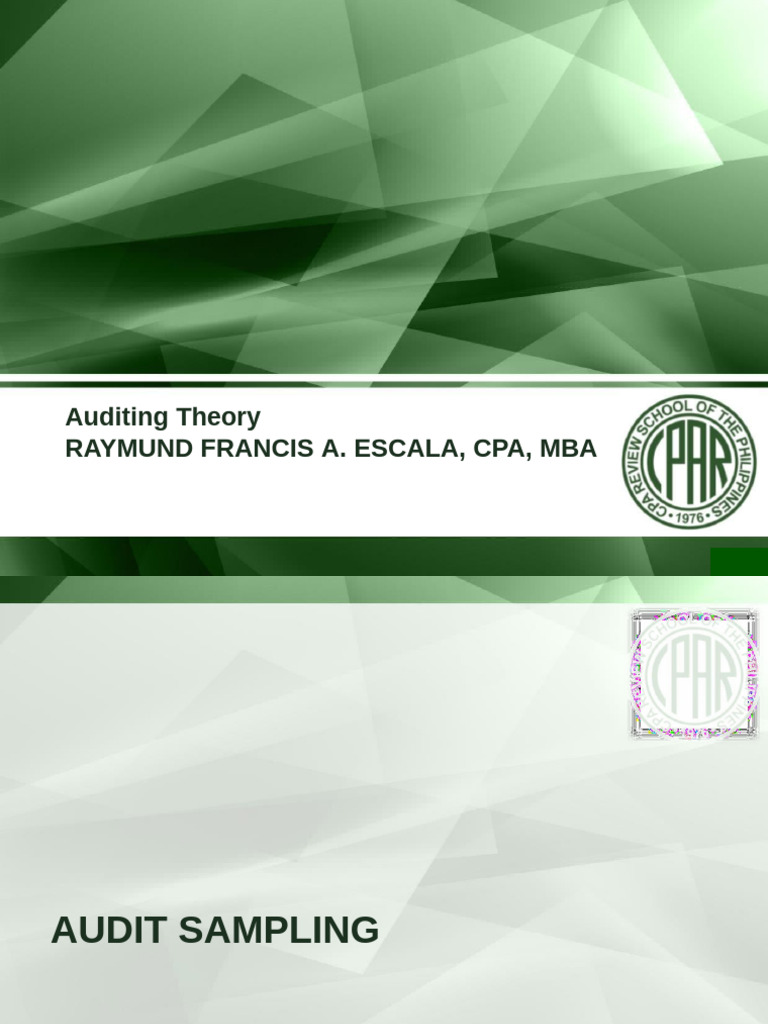 Audit Sampling Techniques and Risks | PDF | Sampling (Statistics) | Audit