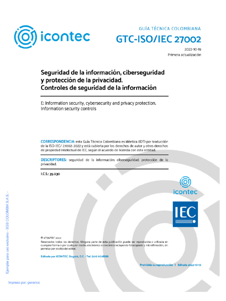 Iso 27002 - 2022 (2) - 1-40 | PDF | Tecnología