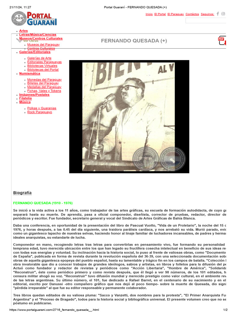 Fernando Quesada (+) | PDF | Paraguay