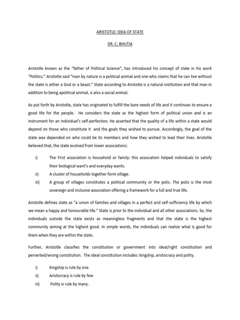 Aristotle Pdf Democracy Political Ideologies