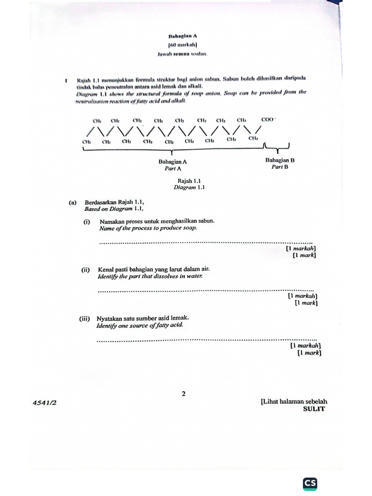 Trial K2 Kimia SPM 2024 - Johor - Pontian | PDF