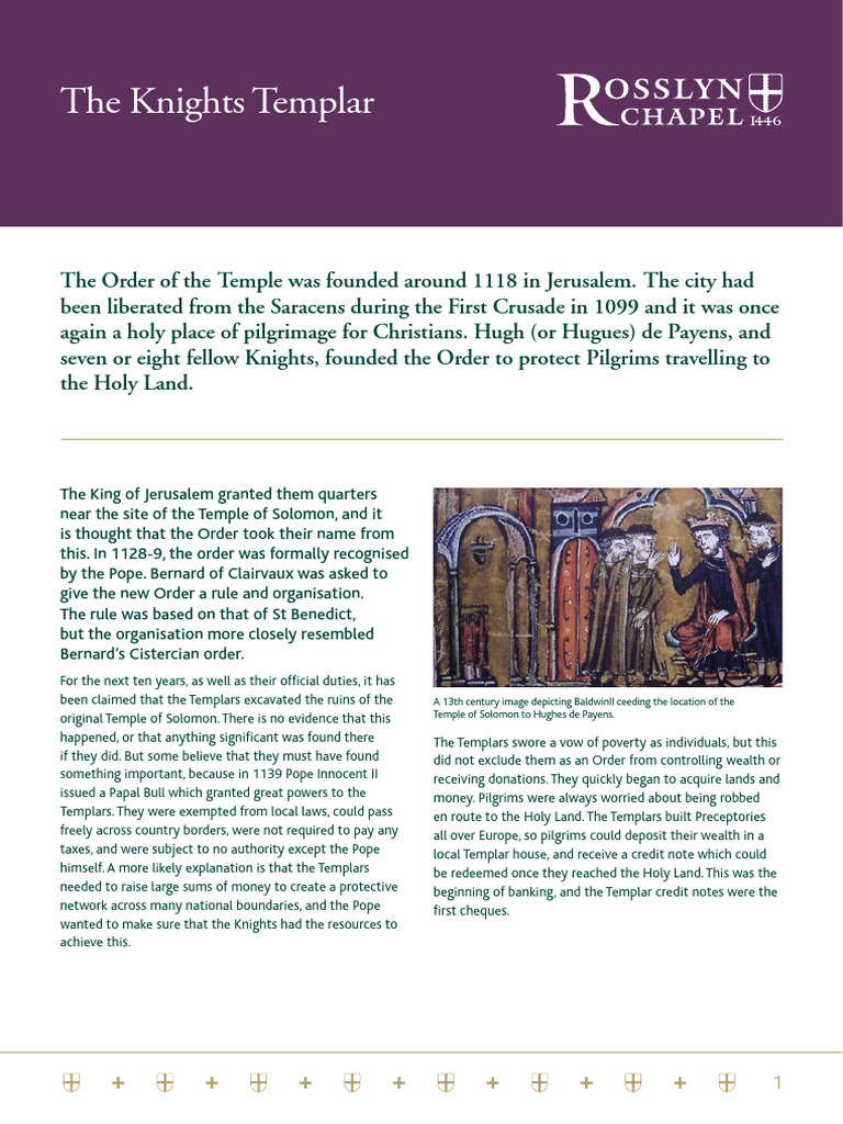 Knights_Templar | PDF | Knights Templar | High Middle Ages
