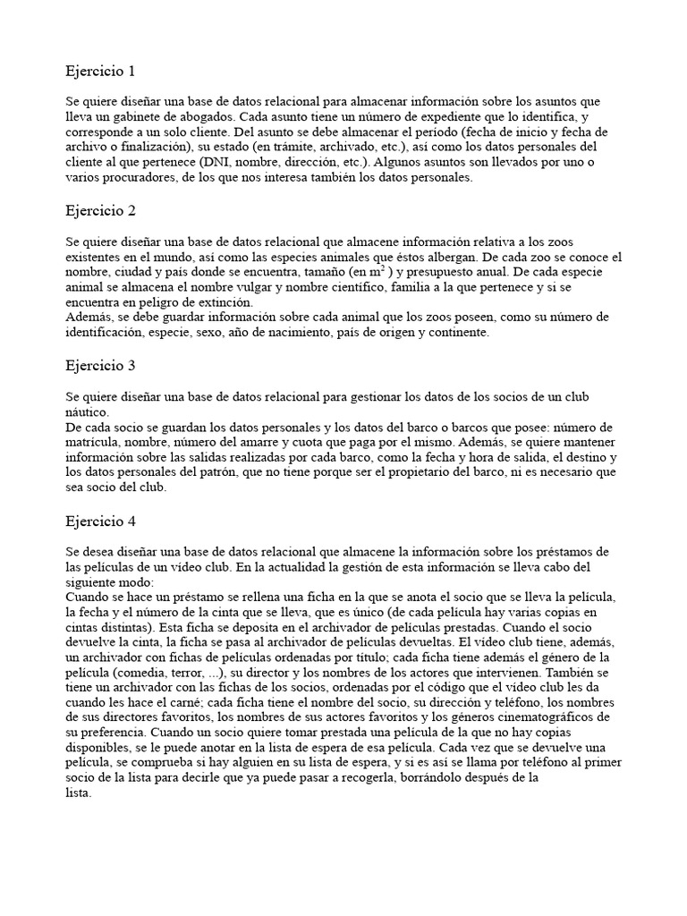 Actividades BADA 2 | PDF | Bases de datos | Partería