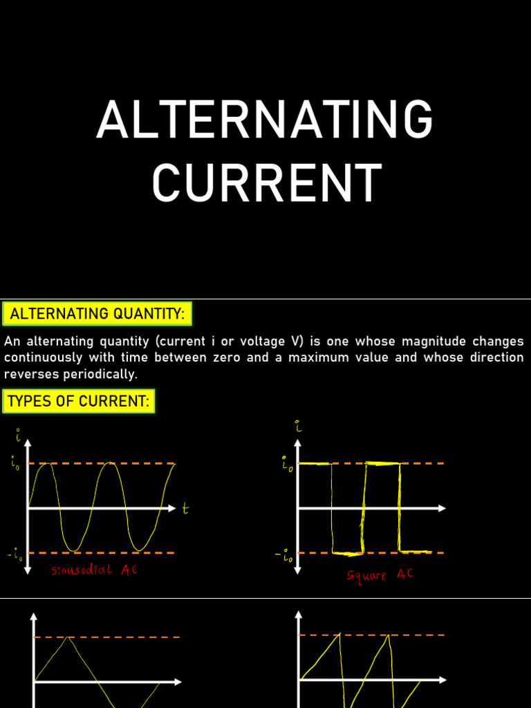 Alternating Current | PDF | Inductor | Inductance