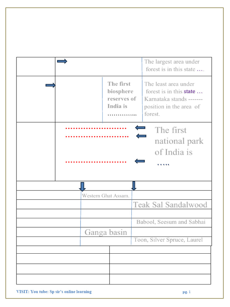 India Forest Resources Worksheet | PDF | Forests | Systems Ecology