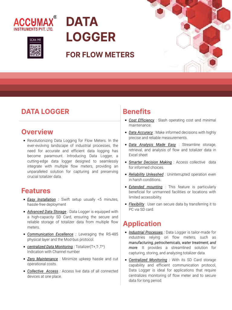 Data Logger Datasheet | PDF