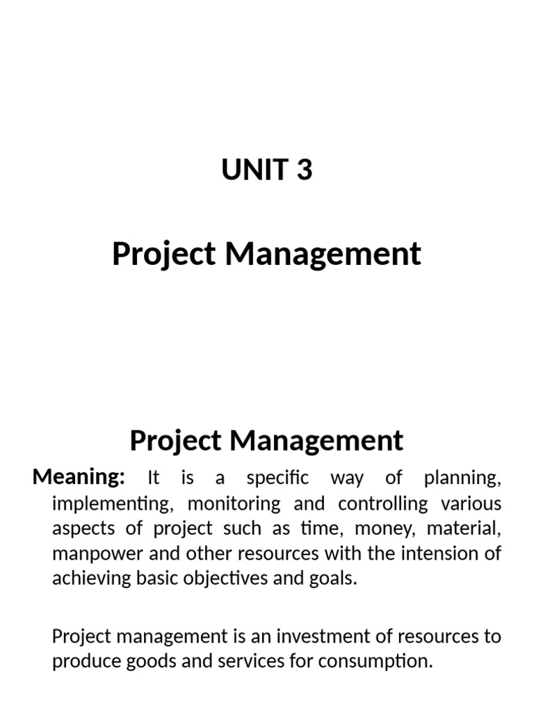 Pme Unit 3 | PDF | Project Management | Forecasting