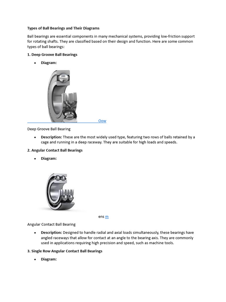 Ball Bearing | PDF | Bearing (Mechanical) | Manufactured Goods