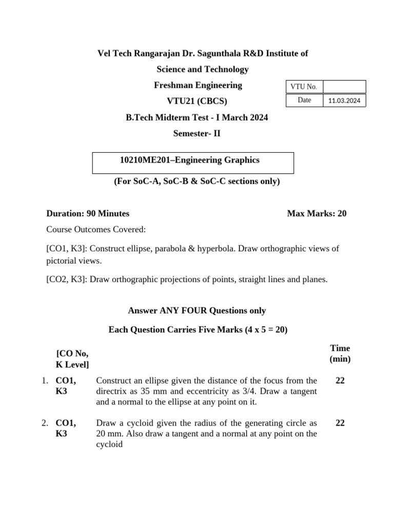 Date Vtu No | PDF | Science & Mathematics | Technology & Engineering