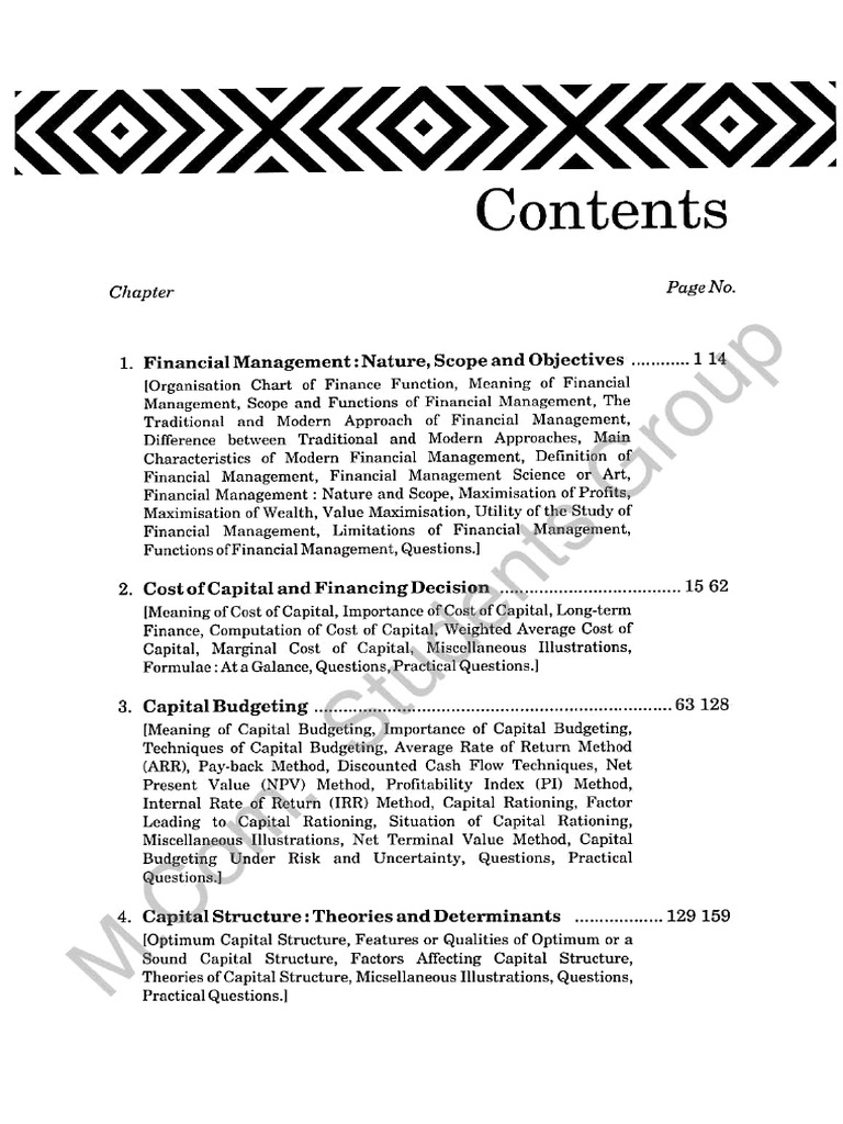 Financial Management Syllabus | PDF