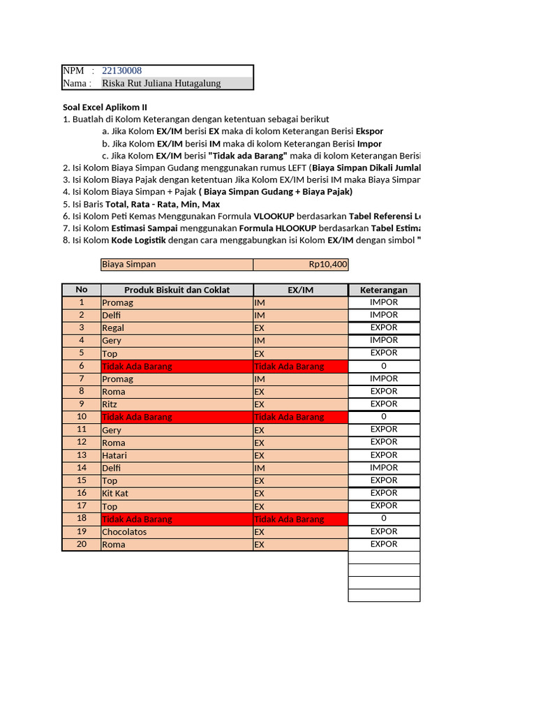 Soal Latihan Aplikom II | PDF