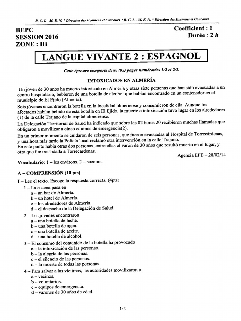 Bepc-Z3-Esp LV2-2016 | PDF