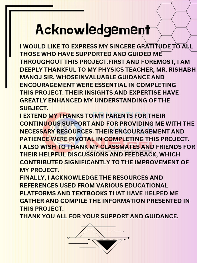 Here's A Solid Acknowledgment For A Class 12 Computer Science Project - A - 20241110 - 172150 ...