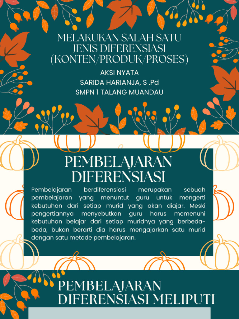Pembelajaran Berdiferensiasi Sarida | PDF
