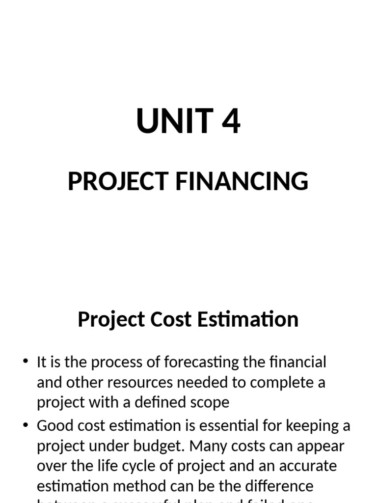 UNIT 4 Project Management | PDF | Equity (Finance) | Risk