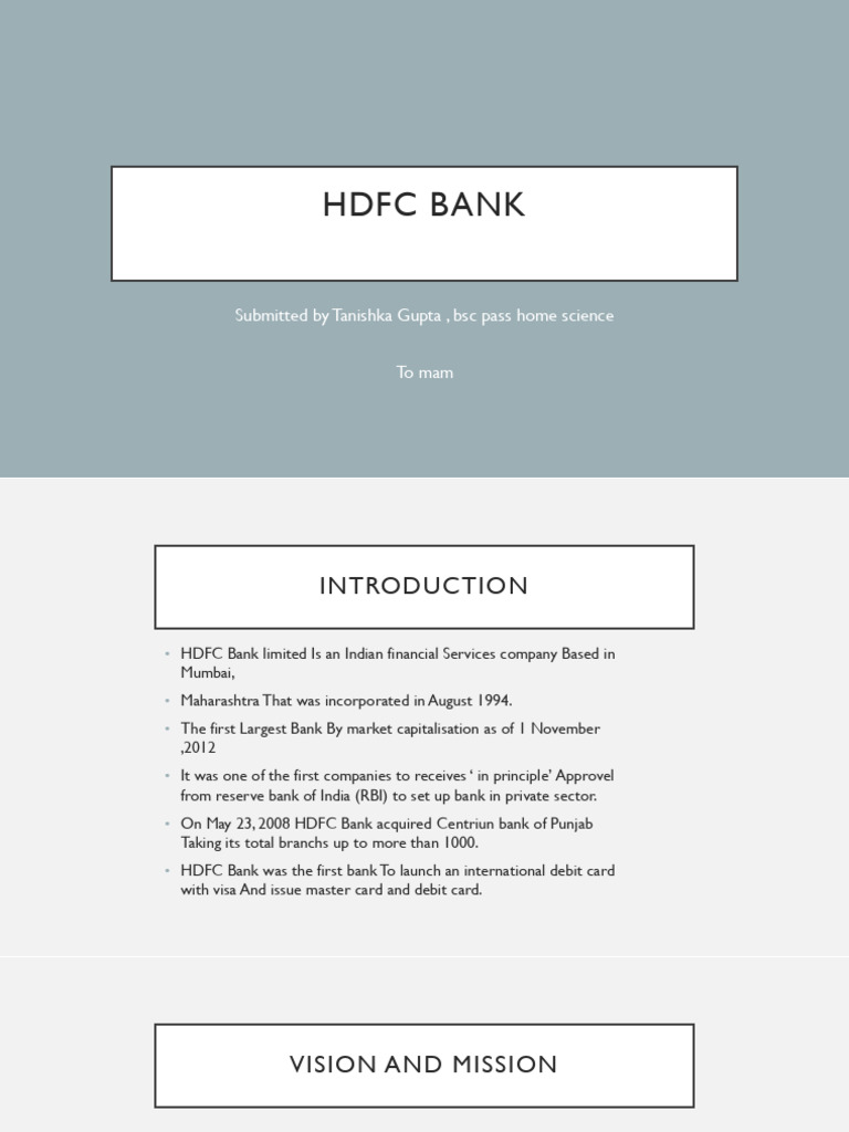 HDFC Bank slide 11 | PDF | Banks | Economies