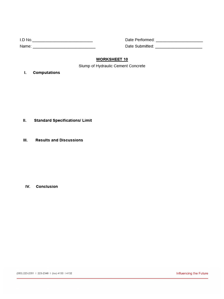 Lab 10 Worksheet | PDF