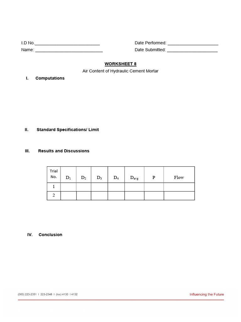 Lab 8 Worksheet | PDF