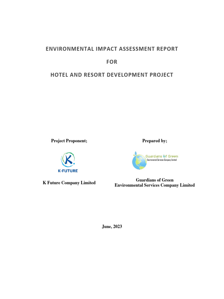 3.K Future EIA Report | PDF | Environmental Impact Assessment | Water