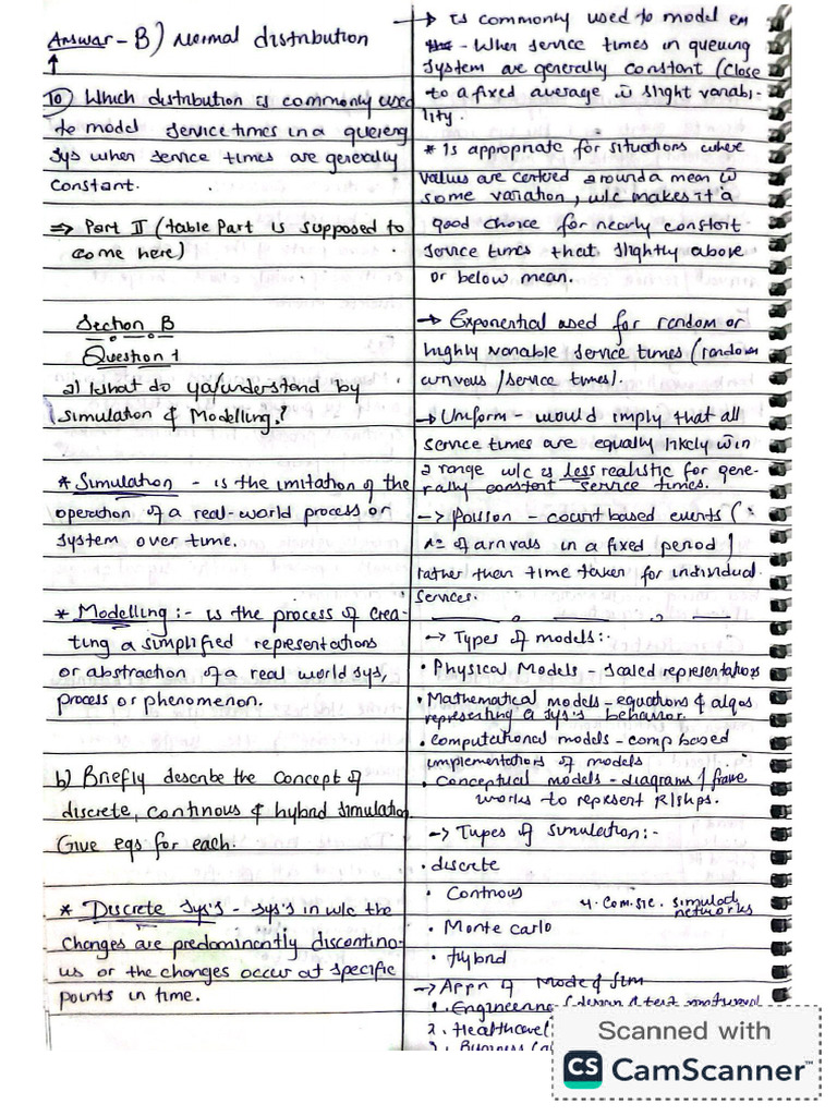 Modelling and Simulation - 4 | PDF
