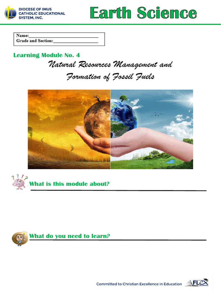 Module-4-Earth-Science (1) | PDF | Fuels | Fossil Fuels