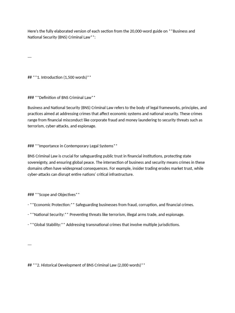 bns notes full | PDF | Cybercrime | Crimes
