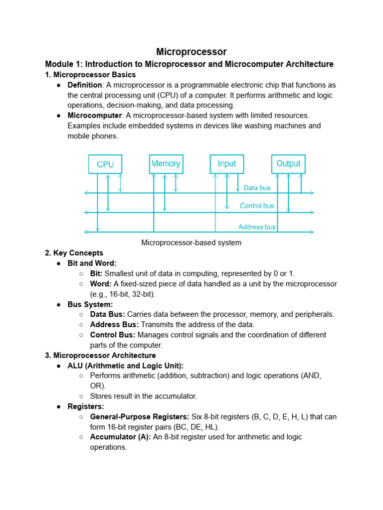 Microprocessor & Microcontroller | PDF | Central Processing Unit ... Microprocessor & Microcontroller | PDF | Central Processing Unit ...