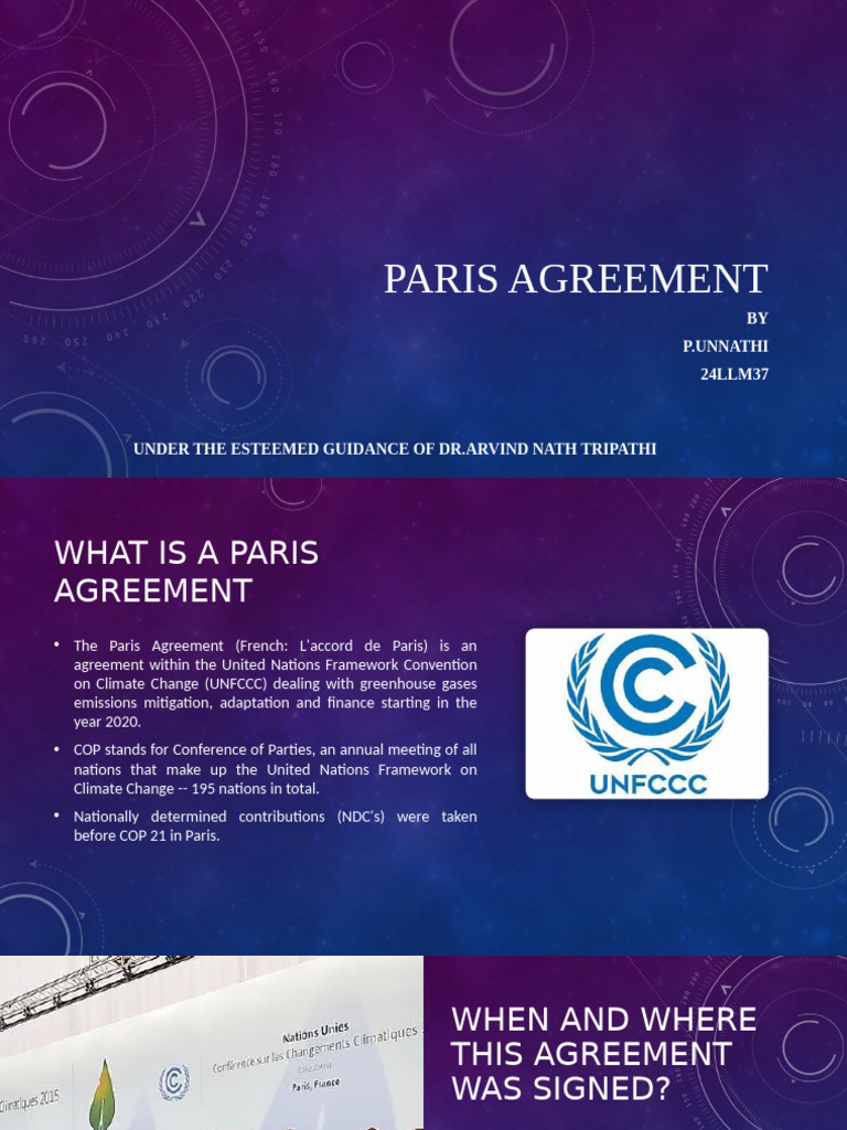 Paris Agreement | PDF | Climate Change | Environmental Issues With ...