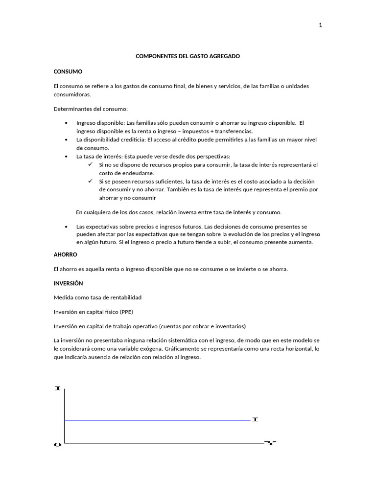 Componentes Del Gasto Agregado | PDF | Producto Interno Bruto | Consumo ...