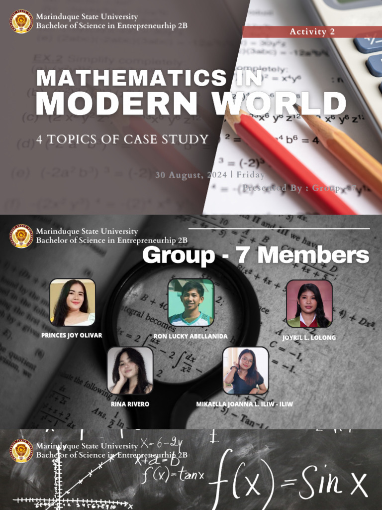 Mathematics in Modern World Activity 2 Case Study Group 7 - 20240830 - 231021 - 0000 | PDF ...
