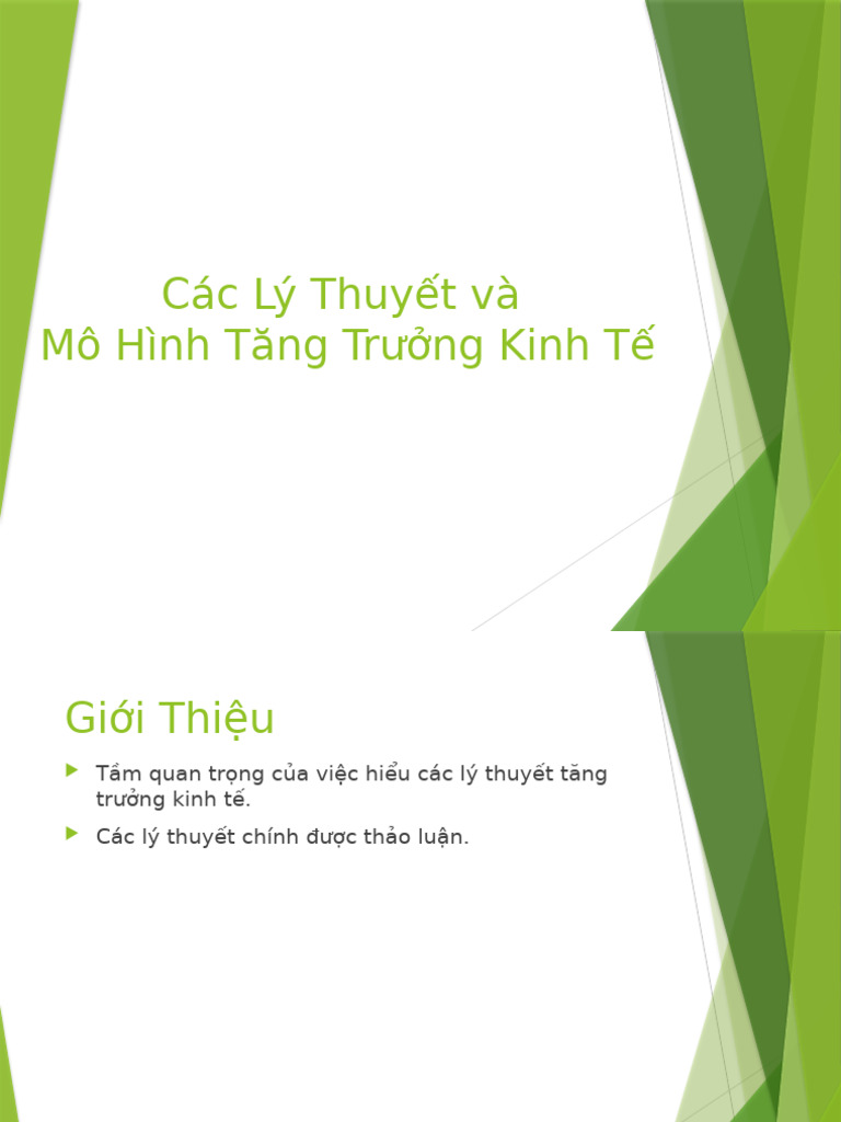 Cac Ly Thuyet Tang Truong Kinh Te | PDF