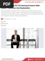 Cambridge IELTS 20 Test 2 Answers | PDF | Procrastination ...