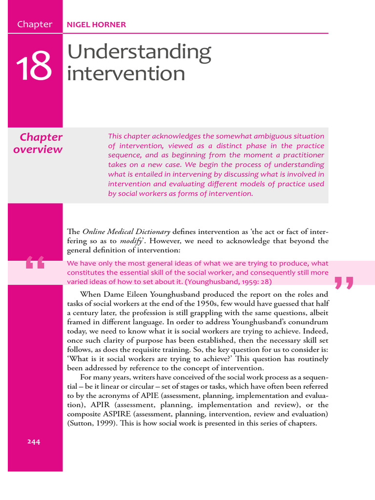 Social Work Themes, Issues and Critical Debates - (Part 2) | PDF ...