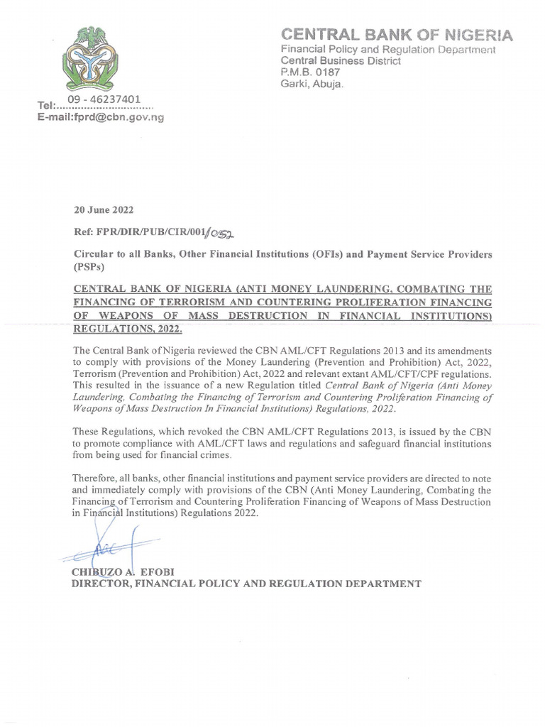 Aml Circular and Regulations Merged | PDF