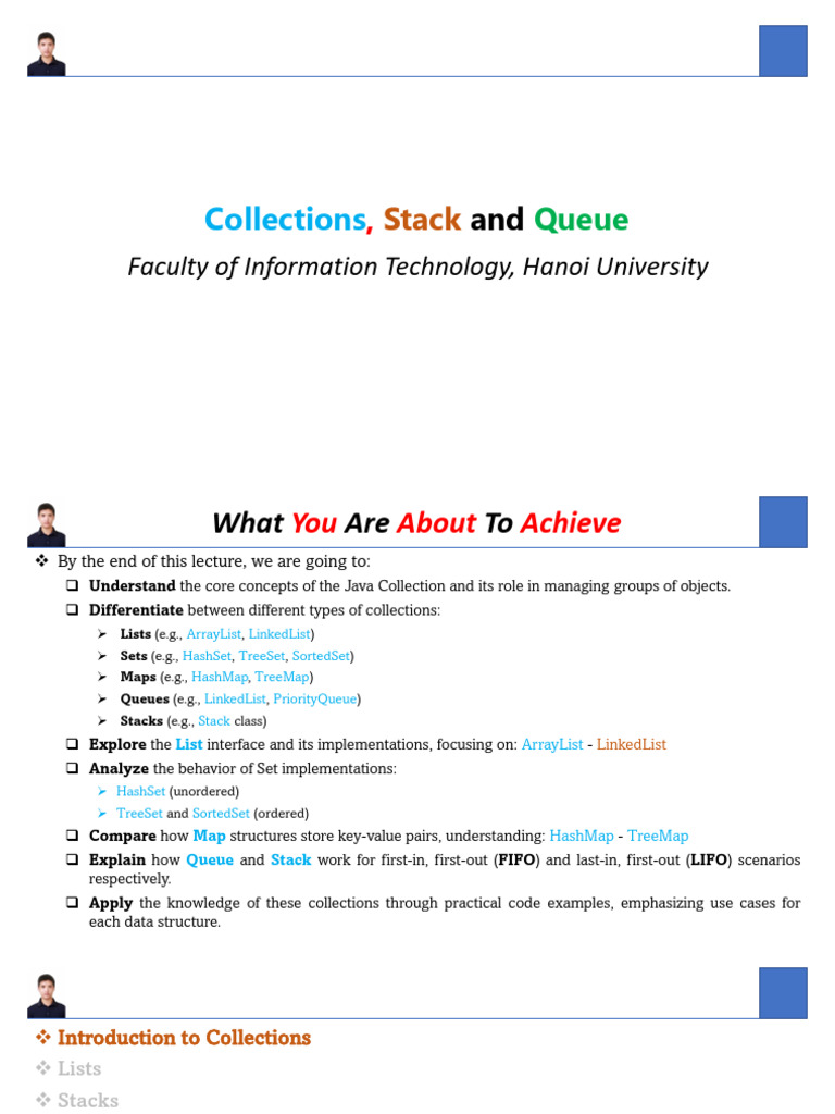 Day 07 Collections Stack And Queue Pdf Class Computer Programming Queue Abstract
