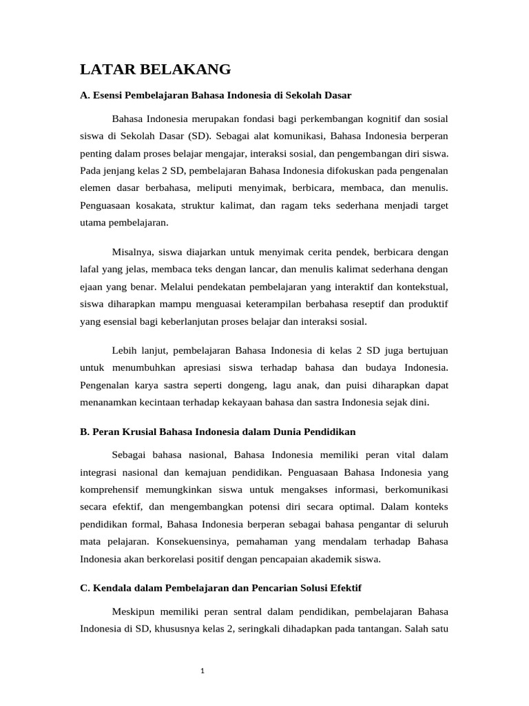 Latar Belakang | PDF