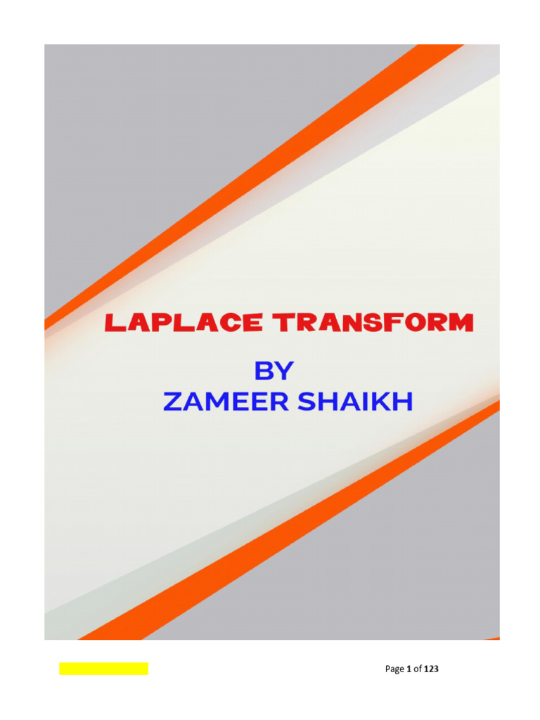 Laplace Transform | PDF | Function (Mathematics) | Integral