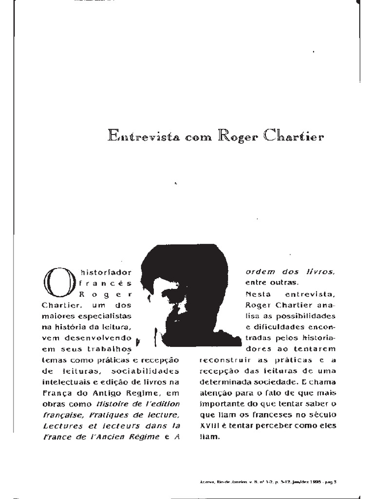 Entrevista Chartier | PDF