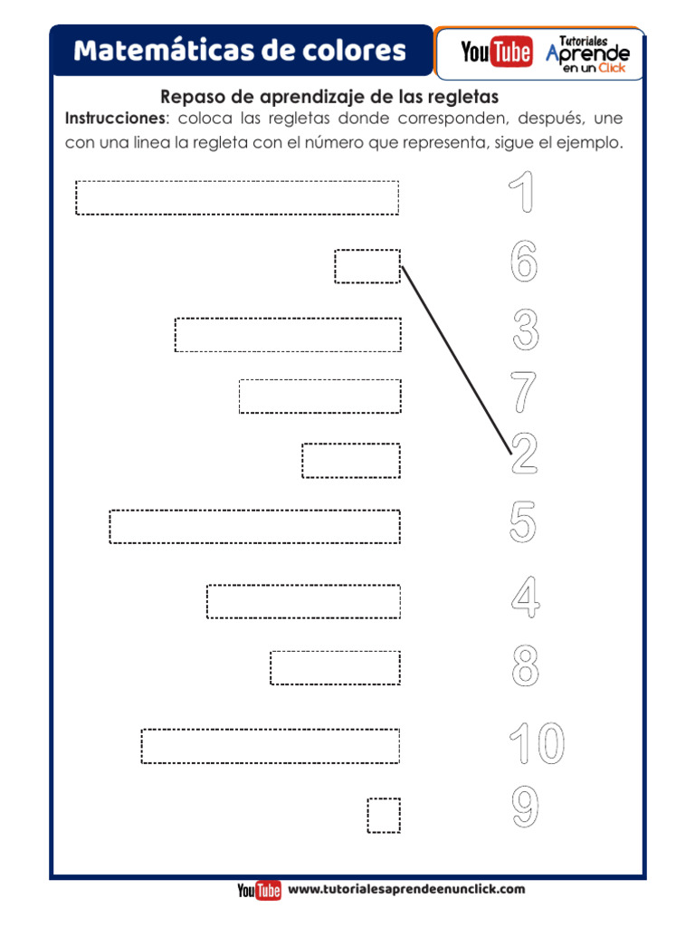 Actividad Une Las Regletas | PDF