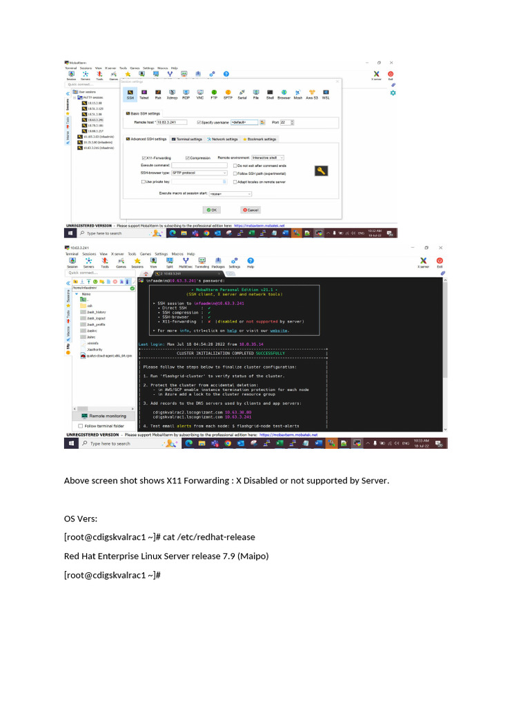 X11 Forwarding Issue | PDF