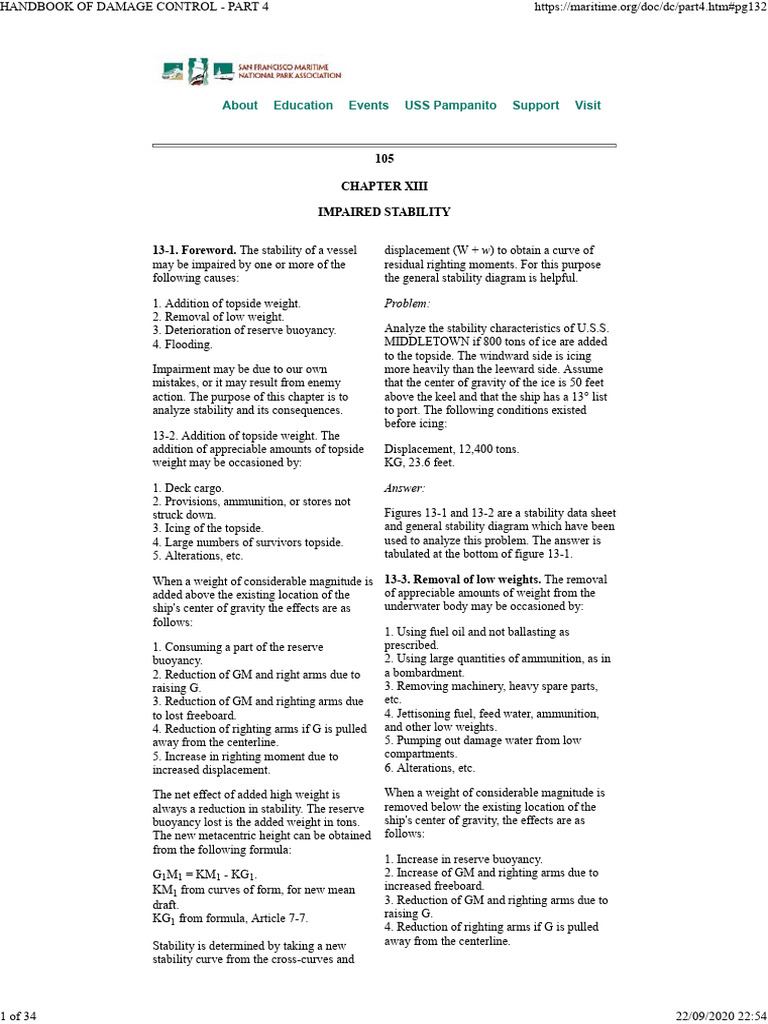 Handbook of Demage Control - Part 4 - UNDEX | PDF | Ships | Shipping
